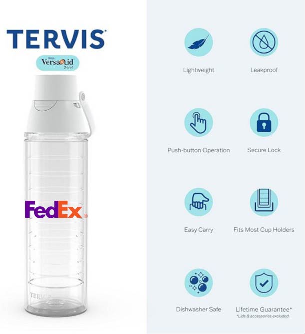 QRP - 24oz. DOUBLE WALL TERVIS® VENTURE™ BOTTLE WITH 2-in-1 LID